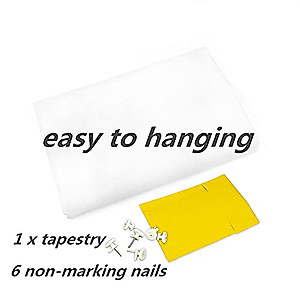 HVEST Wolf Tapestry Wall Hanging Mountains and Lake Night Natural Scenery Tapestries Wild Animal Wolve in Trippy Space Wall Decor Blanket for Bedroom Living Room Dorm,60x40 Inches