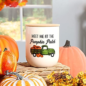 Harvest Canisters with Bamboo Lids - Pumpkin Patch