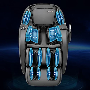 iRest SL Track A303 Massage Chair Recliner, Full Body Massage Chair with Zero Gravity, Airbags, Heating, and Foot Massage (Black)