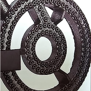 Aramco 22 in Large Mexican Style Wok Concave Comal Griddle Outdoor Cooking Disc Wok Stainless Steel 5pc Set High Pressure Propane Fire Burner Stand,Silver Black Stand