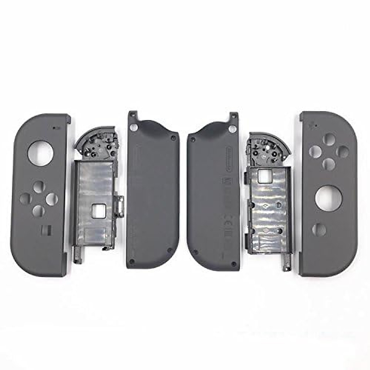 Replacement Hard Housing Shell Skin Case Cover Inner Frame for Nintendo Switch NS Joy-Con Controller (Gray Case +Frame)