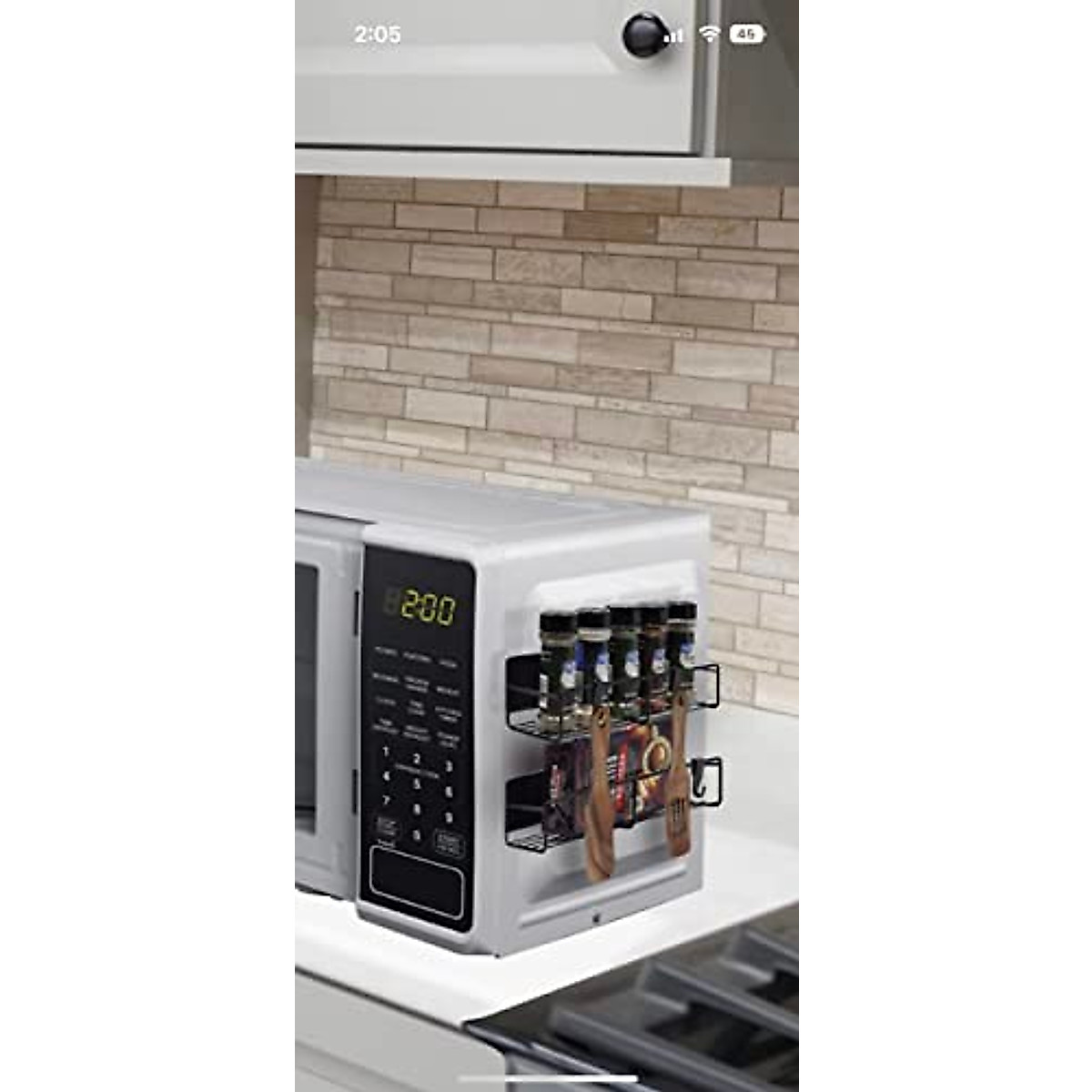 Magnetic Spice Rack, 2 Pack, Magnetic shelves,Home Organization, Home Essentials,Magnetic Fridge Organizer with hooks,Space Saver,Stove Top Shelf,Oven Rack,Fridge Magnet Organizer,Spice Jar Organizer