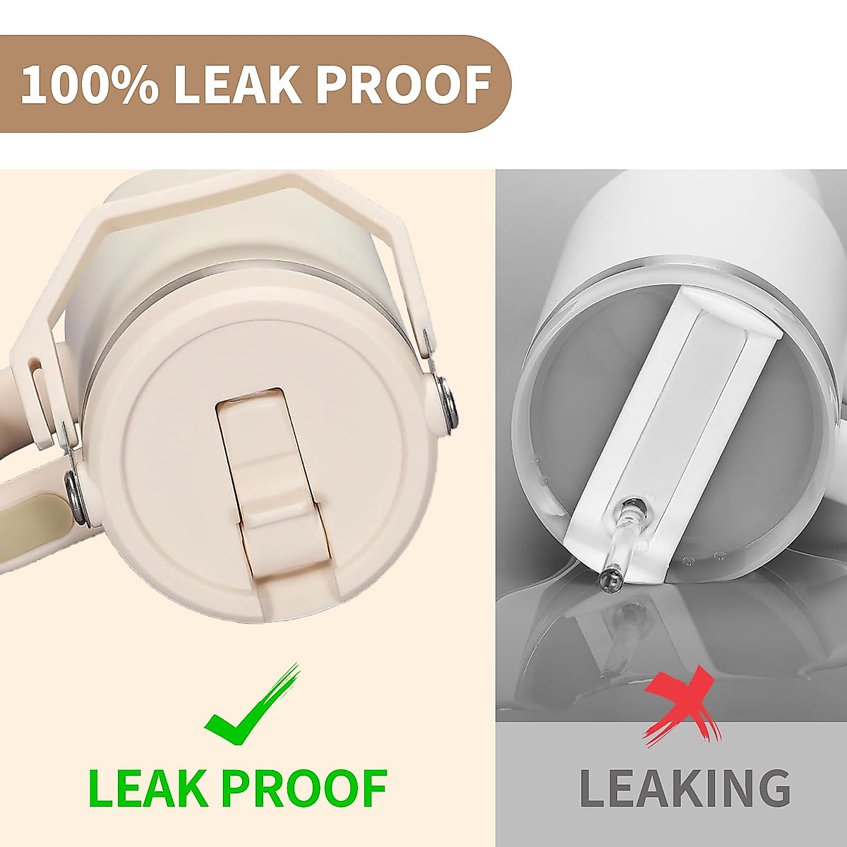 30 oz Tumbler Flip Straw Lid Replacement Fit Compatible with Stanley Cup,2 PCS Spill Proof Splash Resistant and Leak Proof Lids,Reusable Tumbler Cover Compatible with Stanley Tumbler 30 oz Cup (White)