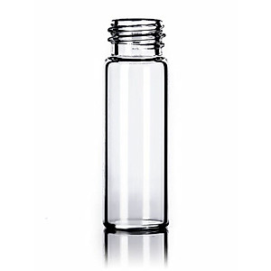 Ananda Corporation 144 PCS, 15mm X 45mm [1 Dram, 4ml] Clear Glass Vials with Plastic Cone Liner Cap