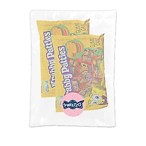 Krabby Patty Gummies, Original Bulk Candy Individually Wrapped for Party Bags, Pack of 2, 5.08 Oucnes