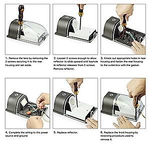 CINOTON 26W LED Wall Pack Light with Dusk to Dawn Sensor, 3000LM[100-277Vac/160W HID/HPS Equiv.] IP65 Waterproof Outdoor Security Flood Lighting for Garage Warehouse Garden 5000K-Daylight 2 Pack-Black
