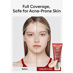 MISSHA M Perfect Cover BB Cream No.13 Bright Beige for Fair Skin SPF 42 PA +++ 1.69 Fl Oz - Tinted Moisturizer for face with SPF