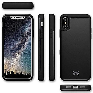 TORU Wallet Case for iPhone X - Matte Black Solid