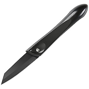 WISELADY Whale Shaped Handle Fruit Knives, Paring Knife, Small Kitchen Knife with Sharp Blade, Paring Knife for Cutting and Preparing Fruit and Vegetables (Black)