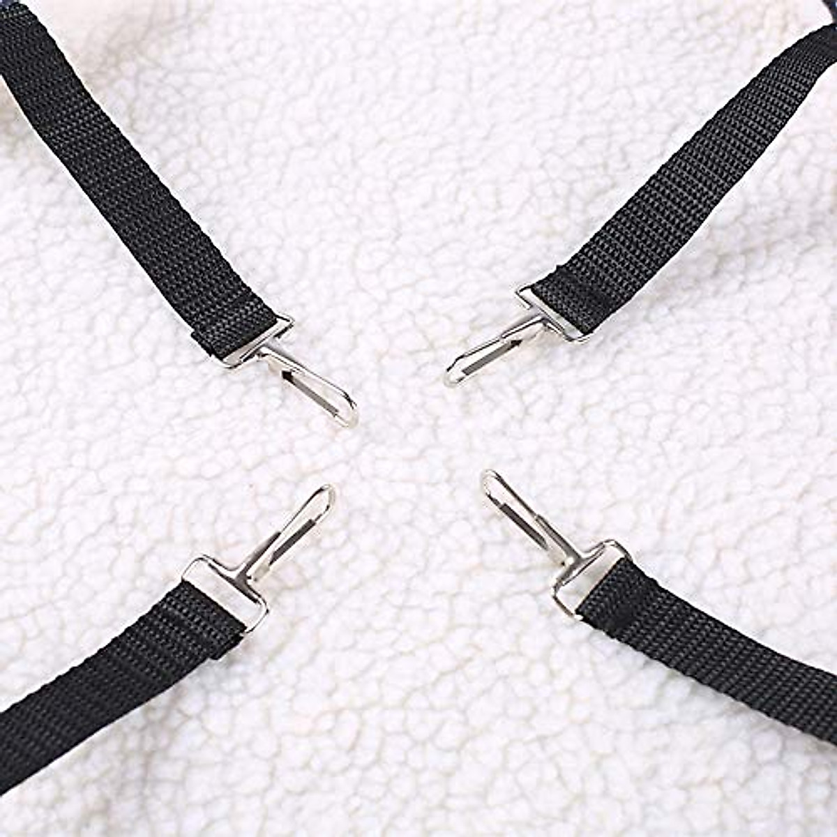 AKIRO Pet Cage Hammock, Pet Hanging Bed Round Dot Tower Zebra Leopard Pattern Warm Pet Hammock Pet Cage Hammock, Soft Plush Hanging Pet Cat Bed Mat Winter Warm Cotton Cat Hammock for Kitten Cat Cage