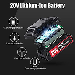 AVID POWER 20V Cordless Drill Set 320 In-lbs Torque Power Drill/Driver Kit with 41pcs Accessories and Drill Brush, 2 Variable Speed, 3/8'' Keyless Chuck
