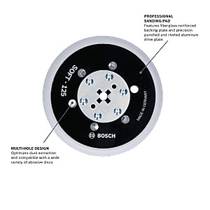 BOSCH RSM5044 5 in. Soft Hook-and-Loop Multi-Hole Sanding Pad