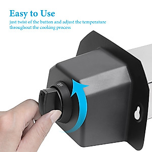 Outspark Gas Burner for Ooni Karu 16 Pizza Oven Gas Burner Attachment,Pizza Oven Accessories for Ooni Karu 16 with Gas Converter and Propane Connection Valve Hose