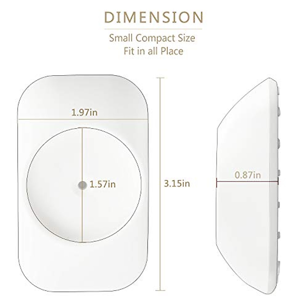 Vmaisi Baby Gate Wall Cup Protector Make Pressure Mounted Safety Gates More Stable - Wall Damage-Free - Fit for Doorway, Door Frame, Baseboard - Work on Dog & Pet Gates (White)