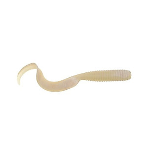 Berkley Gulp! Grub , White Glow, 6"
