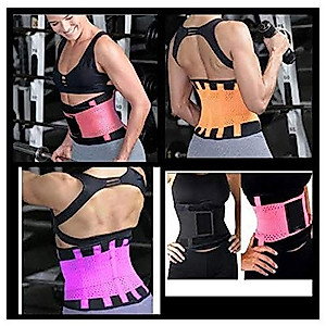 VENUZOR Waist Trainer Belt for Women - Waist Cincher Trimmer - Slimming Body Shaper Belt - Sport Girdle Belt (UP Graded)(Hot Pink,Medium)