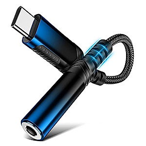 USB C Earbuds for Pixel 6a 7 Pro 7a, Magnetic USB C Headphones Wired Earbuds Noise Canceling Microphone Volume Control Stereo Bass in Ear Earphones,USB C to 3.5mm Adapter for Galaxy S23 S22 OnePlus 11