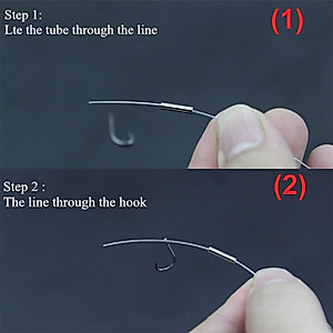 Zikablle 200pcs Single Barrel Crimp Sleeves Fishing Line er Silver Copper Tube Fishing Wire Sleeves Rigging Tackle Wire Rope Clips Tube Connector (1.6mm)