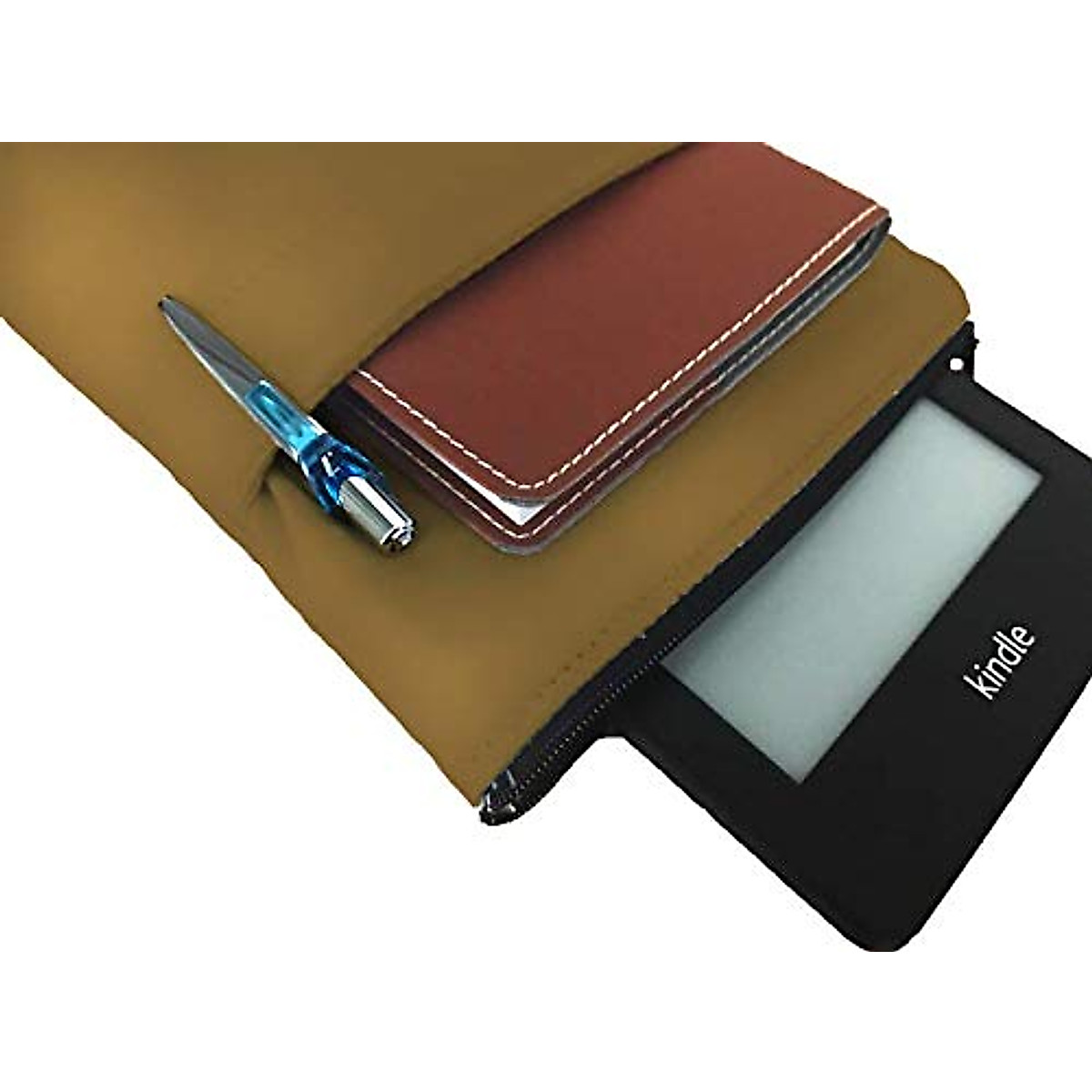 Peanut Brown Book Sleeve - Book Cover for Hardcover and Paperback - Book Lover Gift - Notebooks and Pens Not Included