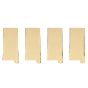 100PCS Cake Boards Rec Mousse Cake Boards, Gold Cupcake Base, Cupcake Holder Stand with Small Handle, Practical Dessert Display Tray Cardboard Decoration Tools for Cakes,Bread, Desserts