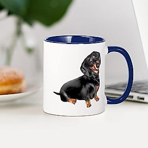 CafePress Black Tan Dachshund Mug Ceramic Coffee Mug, Tea Cup 11 oz