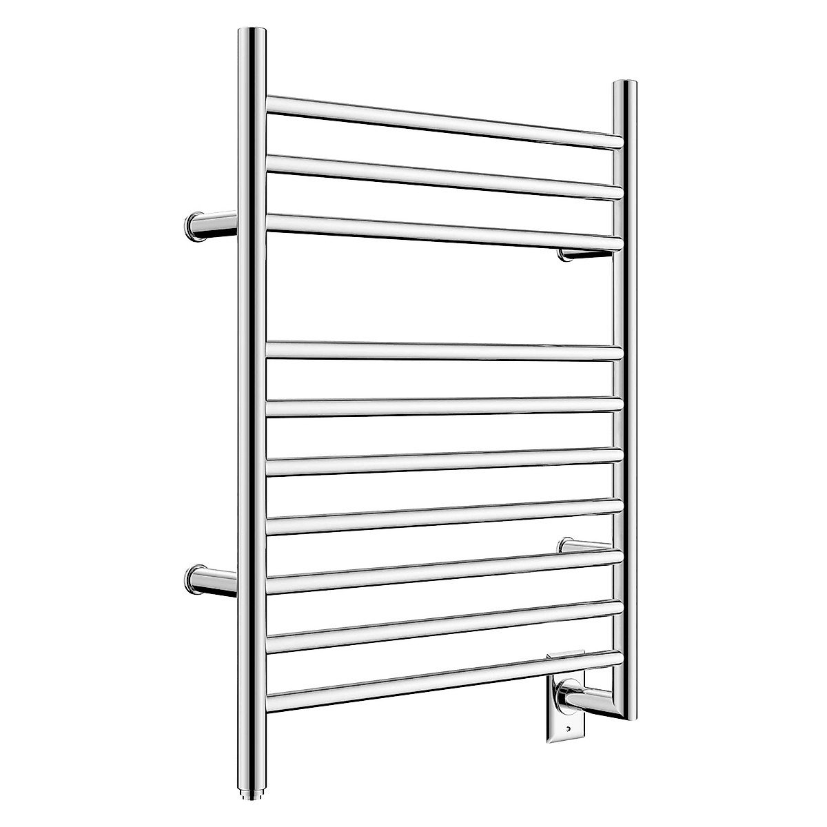 HEATGENE Towel Warmer Wall-Mounted Hardwired Heated Towel Rack Hot Towel Bar Mirror Polish