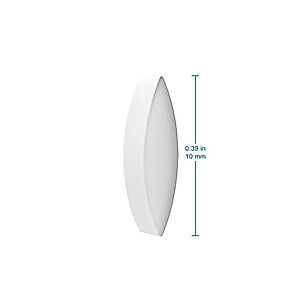 stonylab Magnetic Stir Bar, 5-Pack 10 mm Laboratory Stir Plate Bar PTFE-Coated Stir Bar Set Magnetic Stirring Bars White Stir Mixer for Stirrers, Olive Shape, 5 PK
