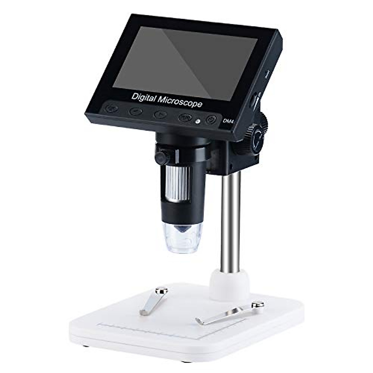 Coin Microscope,4.3" Coin Microscope, 4.3 Inch LCD Digital Microscope 1000x, Coin Magnifier with 8 Adjustable LED Lights, PC View, Windows Compatible, 32G TF Card Include (DM43)