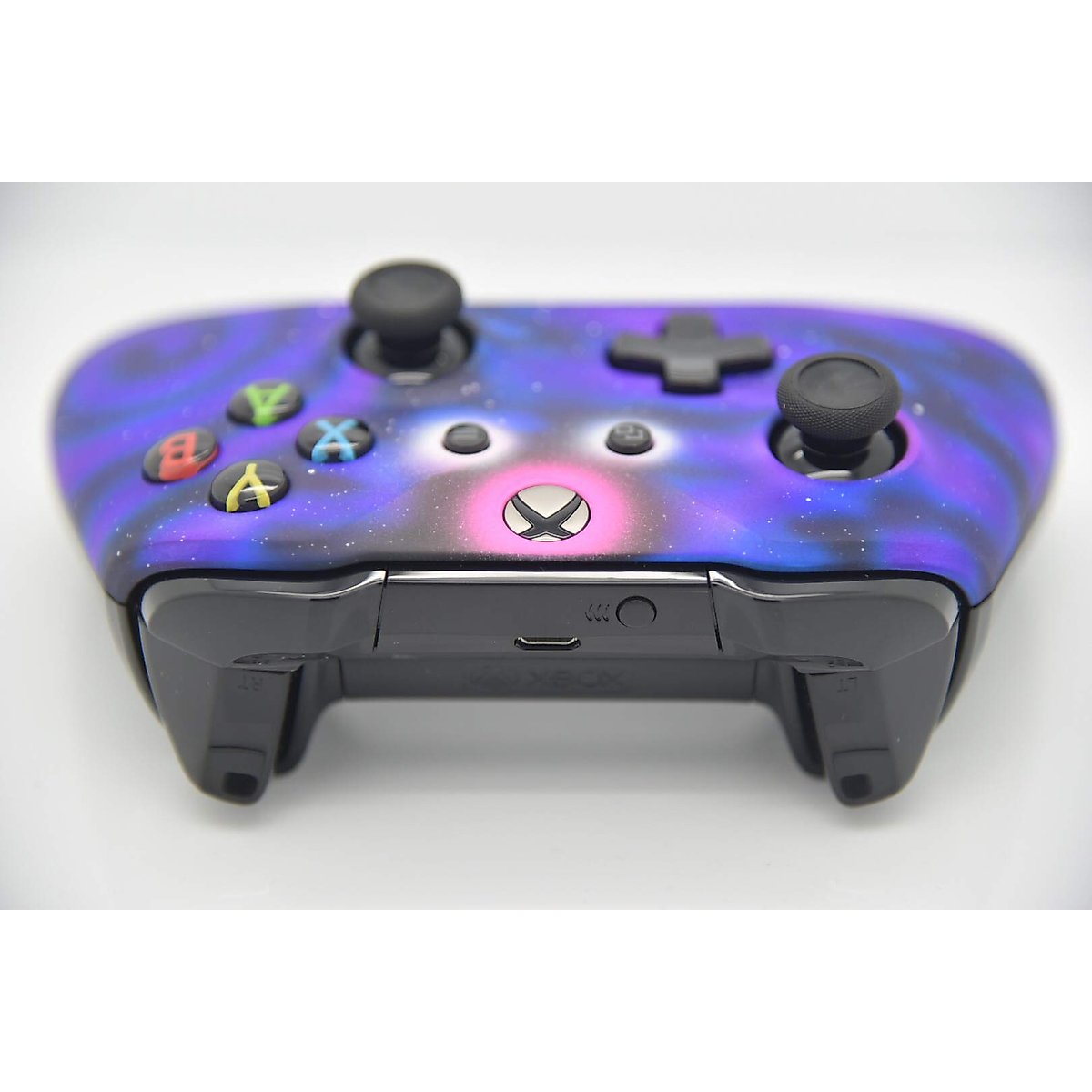 Hand Airbrushed Fade Custom Controller - Compatible with Xbox One (Matte Space)