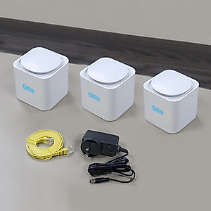 Gshine Cuka AC1200 Mesh Wi-Fi System Up to 5,500 sq. ft. Whole Home Coverage and 100+ Devices,WiFi Router/Extender Replacement, Anitivirus,Compatible with Alexa -3 Packs