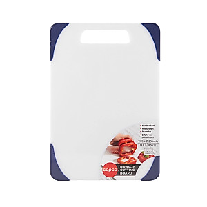 Copco Nonslip Small Plastic Cutting Board, 7.75x11.25-Inch, Royal Blue