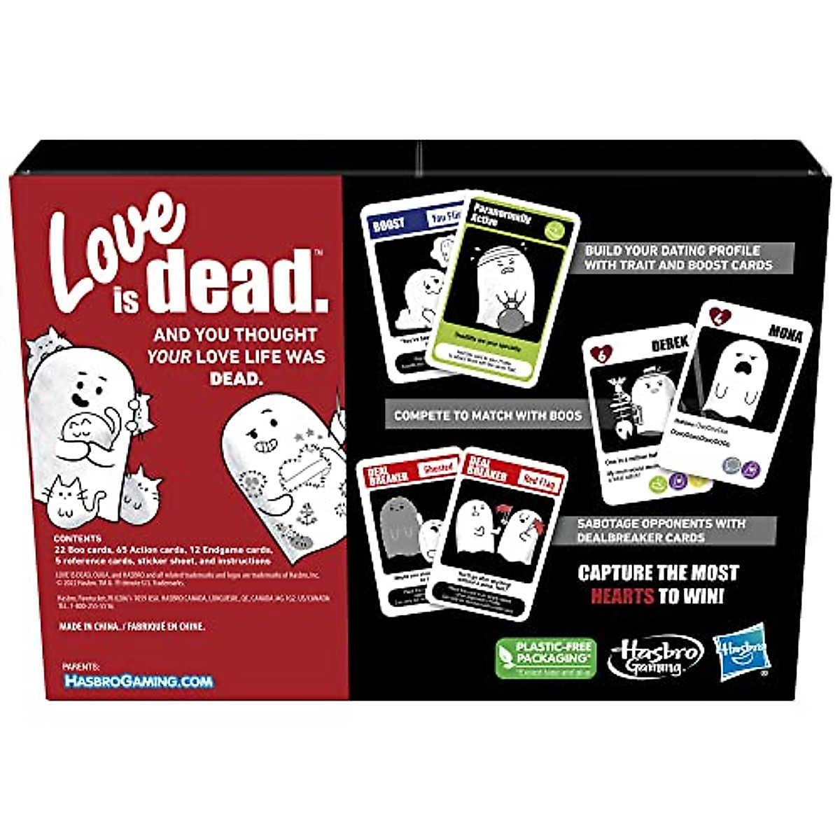 Hasbro Gaming Love is Dead Game, Party Card Game for Adults and Teens, Hilarious Light Strategy Dating Game for 2-5 Players Ages 13 and Up