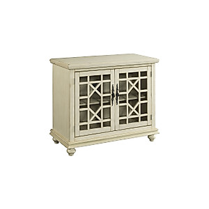 Martin Svensson Home Elegant TV Stand, 38 in x 32 in (W x H), Antique Cream White