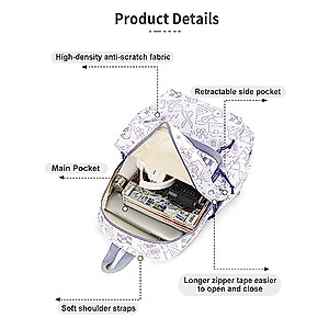 kibachev Backpack for Women Cute Backpack College Backpack With Laptop Compartment Aesthetic Backpack Kawaii Backpack