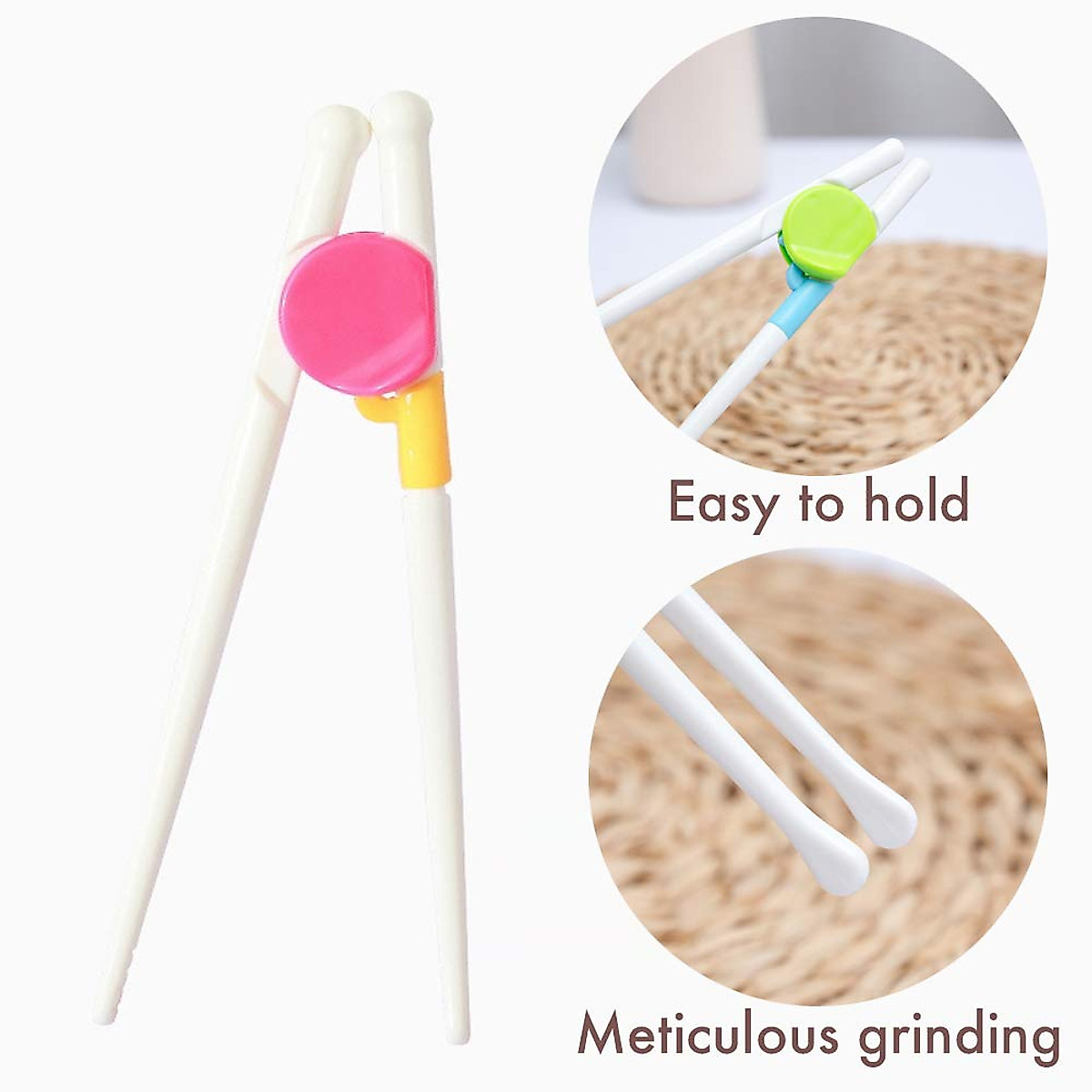 5 Pairs Easy to Use Cheater Training Chopsticks for Children and Adults Fashion Helper Training Toy Reusable Kids Learnings Chopstick