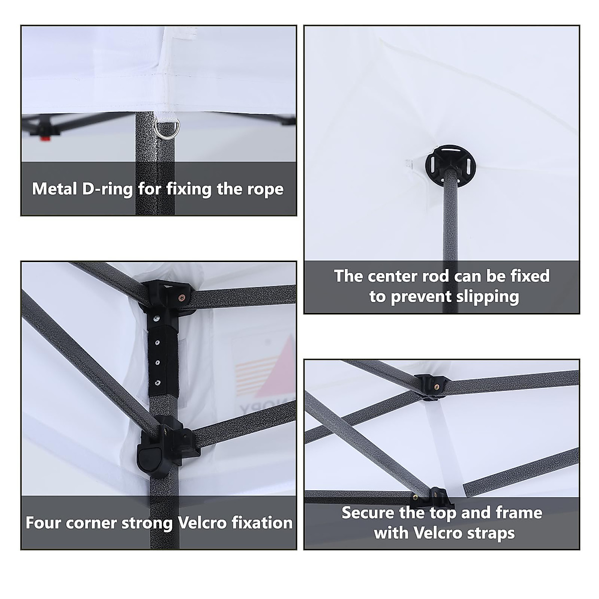 ABCCANOPY Replacement Canopy Top for Pop Up Canopy Tent (10x10, Gray)