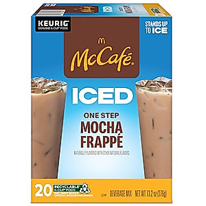 McCafe ICED One Step Mocha Frappe, Keurig Single Serve K-Cup Pods, 20 Count