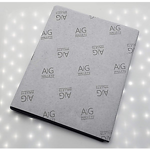 AG Wallets 2 ID Leather Bifold License Holder (Black)