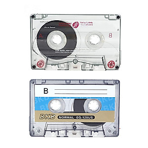 Sara-u 2Pcs Empty Cassette Tape 60 Minutes Standard Cassette Blank Tape Player Empty Magnetic Audio Tape Recording for Speech Music Recording MP3 /DVD