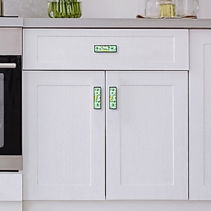 4 Pack 3.6 Inch Double Holes Cabinet Knobs, Kitchen Cabinet Dresser Drawer Closet Cupboard Door Knobs Handles Pulls for Home Bedroom Bathroom Dinosaur