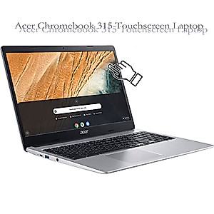 Acer Chromebook 315 Touchscreen Laptop| 15.6 FHD IPS Display| Google Chrome OS| 4G 64GeMMC| Intel Celeron N4020 | Wi-Fi 5 |Numeric Keyboard |USB Type-C |Long Battery Life| Webcam| Cloth (Touchscreen)