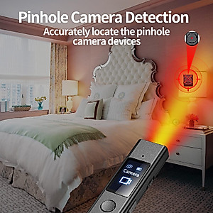 LOQEJO Hidden Camera Detectors Wireless Signal Hidden Devices Detectors Anti Spy Detector Spy Camera Detector Bug Detector RF Listening Device Car GPS Tracker Detectors for Home Office Travel