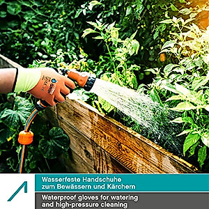 ACE HydroGrip Work Gloves - Water Resistant Glove for Car Washing & Gardening - 09/L (Pack of 2)