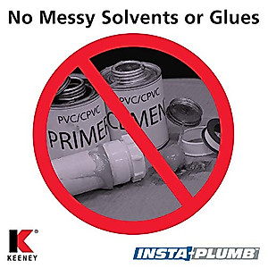 Plumb Pak 333QLK Push Fit Kitchen End Outlet Disposal Kit with P-Trap, White