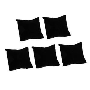 USHOBE 18 Pcs Bracelet Organizer Bracelet Holder Display Linen Foam Watch Black Case Bracelet Watch Pillow Velvet Pillow Jewelry Display Supplies 12x12 Pillow Insert Vintage Ria