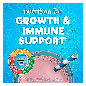 PediaSure Grow & Gain With Fiber, Kidsâ€™ Nutritional Shake, With Protein, DHA, And Vitamins & Minerals, Strawberry,8 Fl Oz (Pack of 6)