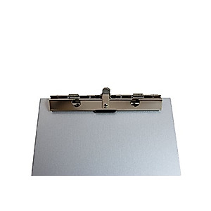 Saunders Silver Memo Size Aluminum Redi Rite Storage Clipboard with 1 Inch Storage Compartment and Self Locking Latch - Form Holder Perfect for Contractors, Truckers, and Office Use