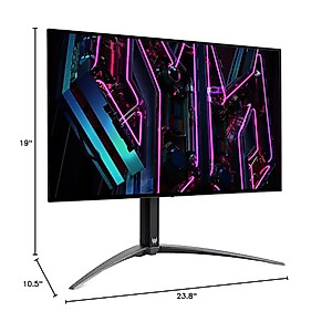 Acer Predator X27U | 27" WQHD 2560 x 1440 OLED Gaming Monitor | AMD FreeSync Premium | Up to 240Hz | Up to 0.01ms | 1000nits@HDR 3% | DCI-P3 99% | Delta E<1 | USB Type-C, DP 1.4 & 2 x HDMI 2.0