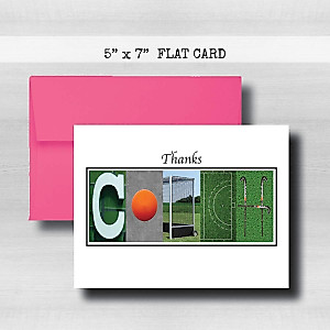 Personalized Field Hockey Coach Thank You Card, 5"x 7" FLAT CARD, Greeting Cards