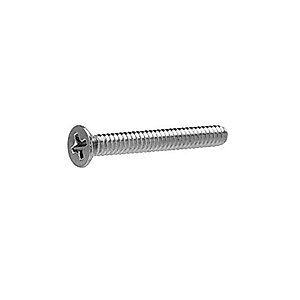 Fifty Pieces #8-32 X 1 1/2" 316 Marine Grade Stainless Steel Flat Head Phillips Machine Screw, 316 Stainless Steel Screws (50) el tornillo de la máquina